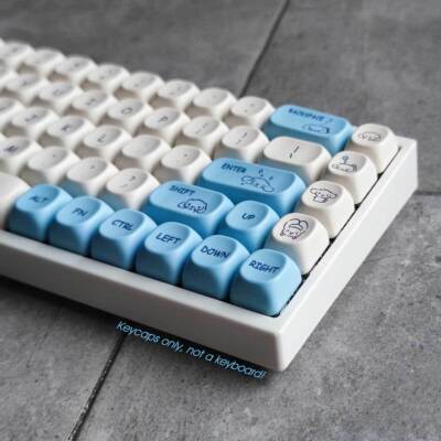 Cinnamon Dog Cinnamoroll PBT Keycap Set Cute for Cherry MX Machanical ...