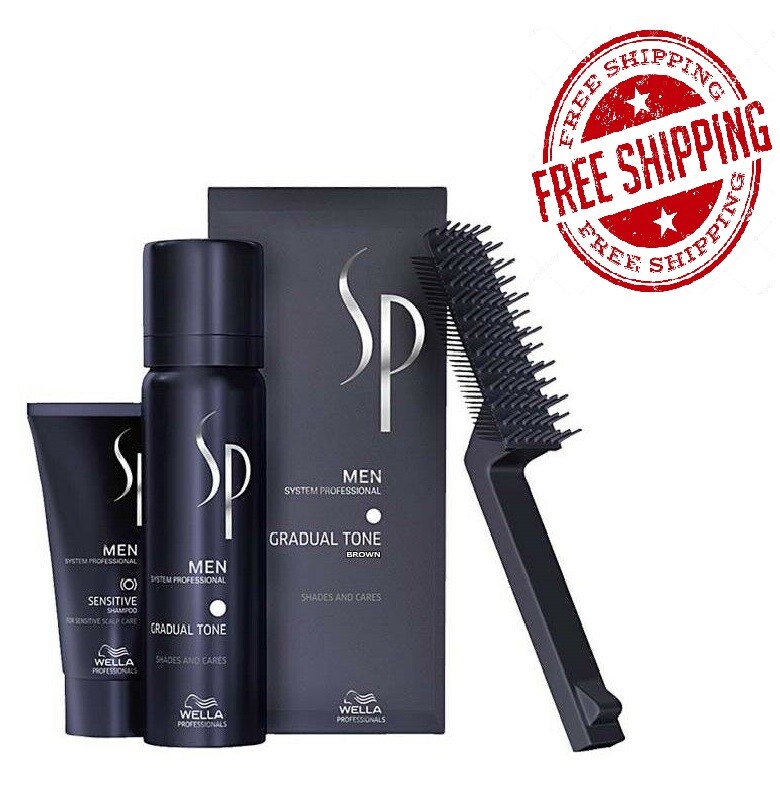 Wella SP Men Gradual Tone BROWN Anti-Aging Technology with Vitamin C 60 ...