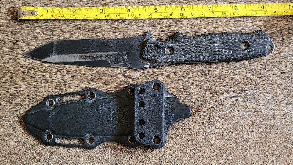 GWOT, Carried in Iraq, Benchmade Nimravus, Partially Serrated, Tanto ...