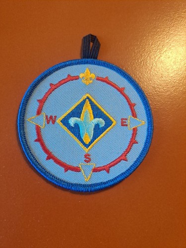 Vintage Webelos Compass Patch Button Loop Cub Scouts BSA Boy Scouts of ...
