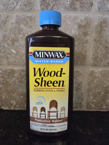 Minwax Wood-Sheen Rubbing Stain & Finish 12oz “Plantation Walnut” Water ...