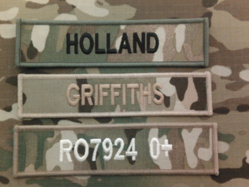 Official (Multicam MTP name tapes or ZAP DETAILS (x3) sew on for MTP I ...