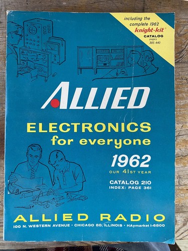 RARE vintage 1962 ALLIED (Radio Shack) electronics HUGE CATALOG stereo ...