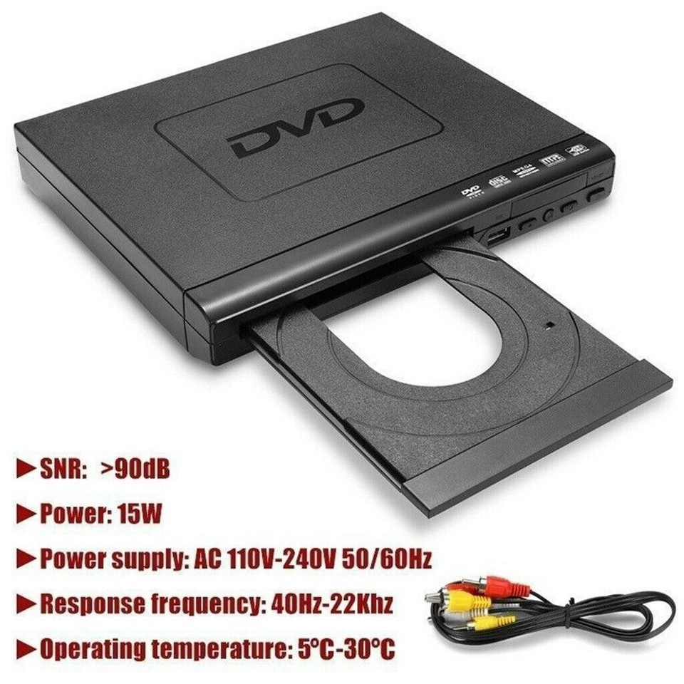 DVD Player Compact Multi Region HDCD CD VCD Music Disc Upscaling USB ...