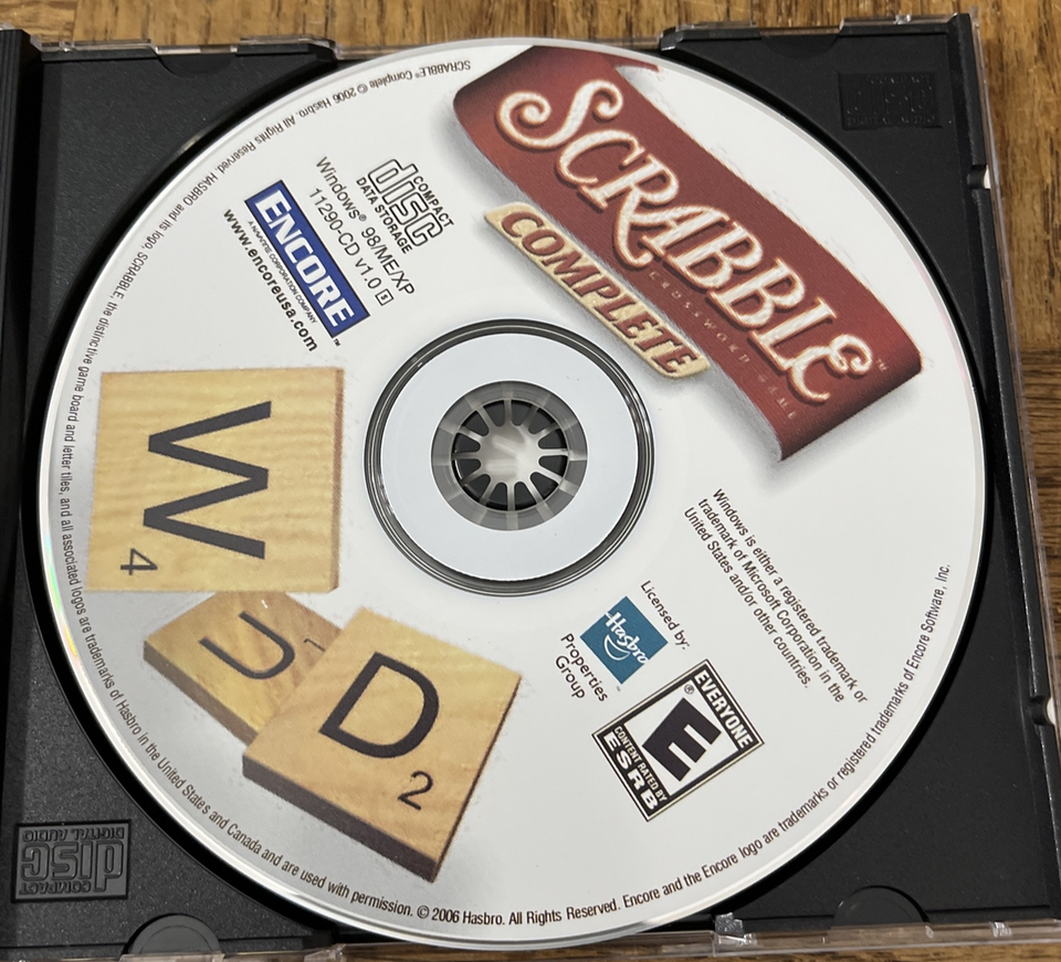 Scrabble Complete PC CD Rom Game-Rare Vintage-SHIPS N 24 HOIURS | eBay