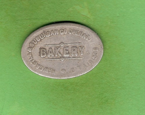 #D86. NEWCASTLE & SUBURBAN CO-OP HALF LOAF ALUMINIUM BREAD TOKEN | eBay ...