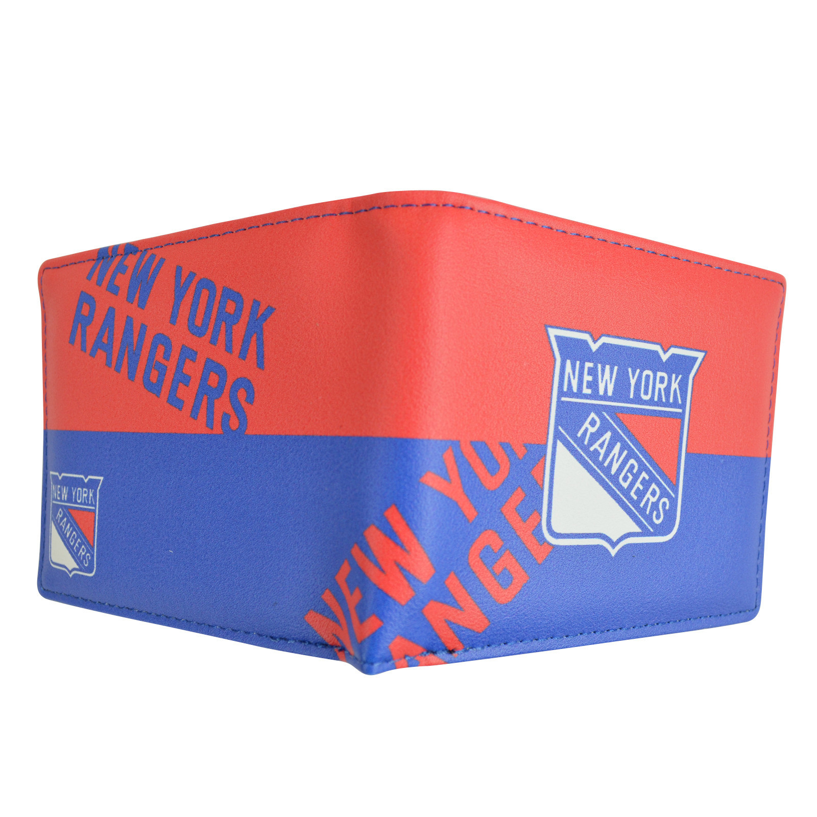 New Synthetic Leather Graphic Logo Bi-Fold Wallet - NHL New York ...