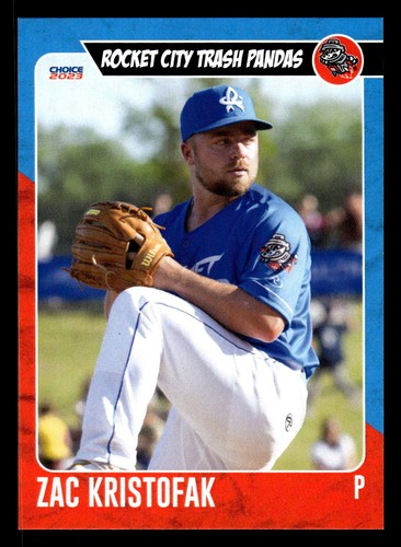 Zac Kristofak 2023 Choice Rocket City Trash Pandas #16 Rocket City ...