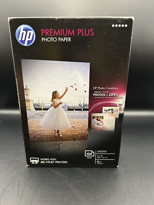 HP Premium Plus 4x6" Photo Glossy Inkjet Paper 100 Sheets CR668A | eBay