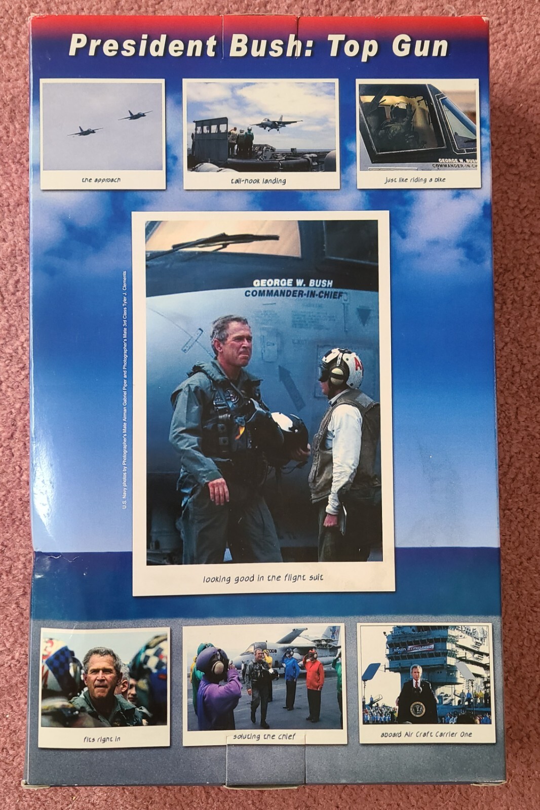 TALKING PRESIDENTS GEORGE BUSH TOP GUN 12" ACTION HERO FIGURE NIB | eBay