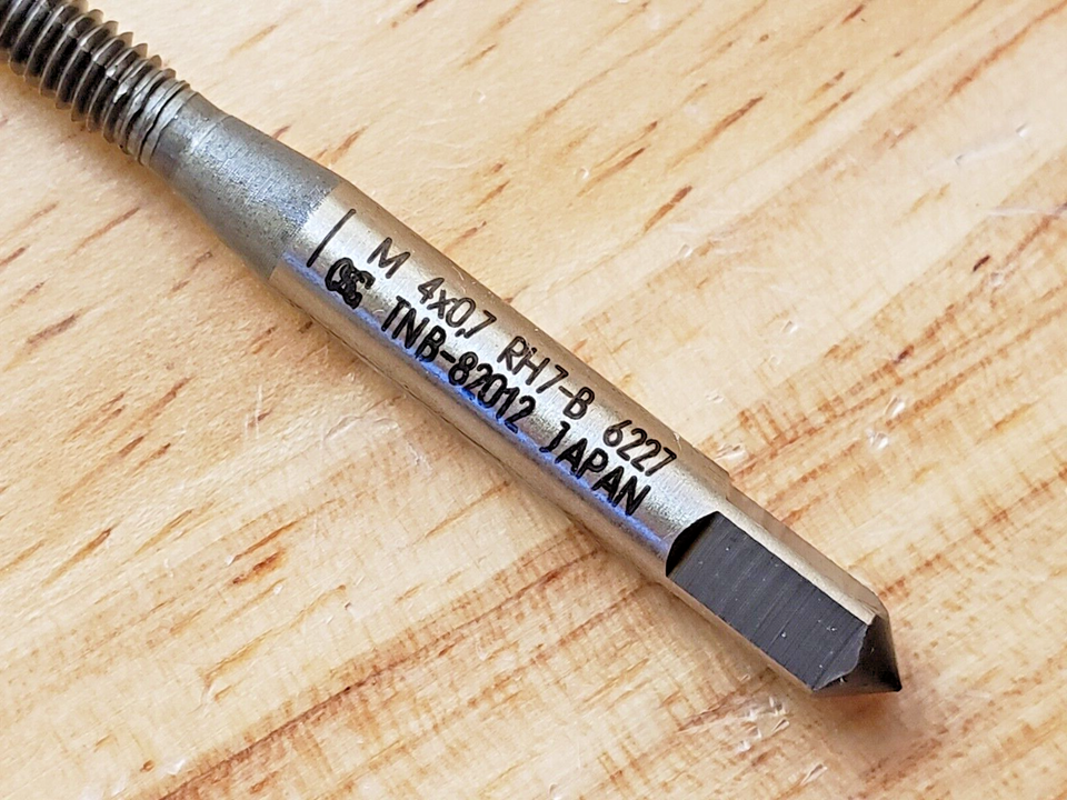 M4 x 0.7 (M4 x .7) Thread Forming Roll Tap, H7 - OSG (Made in Japan ...