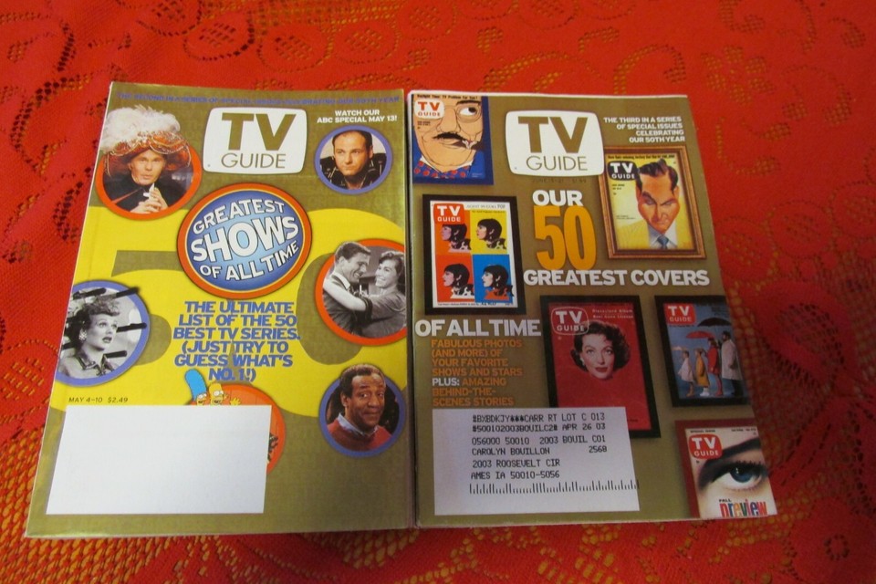 Vintage Collectible Lot of 13 TV Guides from 2002 | eBay