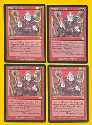MTG PUPPET'S VERDICT (x 4) Mercadian Masques (OldManMTG 005-690) | eBay