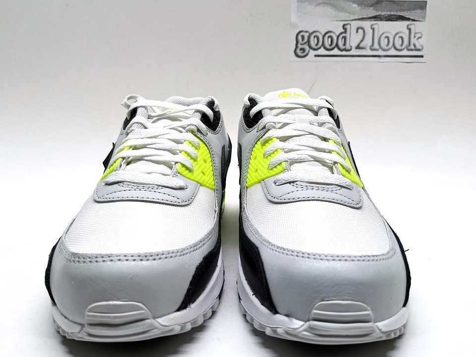 NIKE AIR MAX 90 GTX GORE-TEX SUMMIT WHITE/GREY-VOLT SIZE MEN'S 9.5 ...