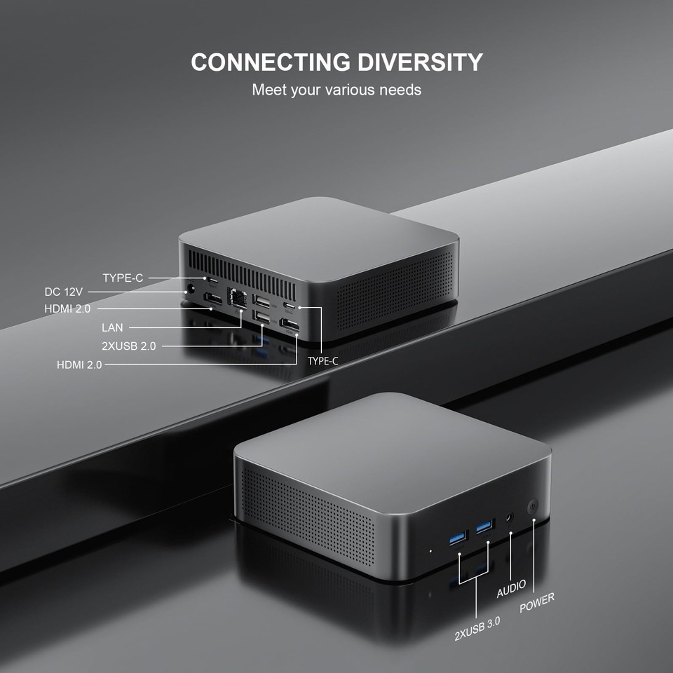 Intel Core i9 8950HK Gaming Mini PC Windows 11 Pro 16GB RAM 1TB SSD 4K ...