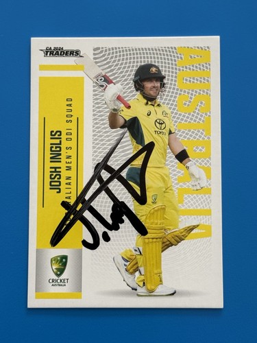 2024 TLA Traders Australian Men’s ODI Squad Josh Inglis Signed Cricket ...