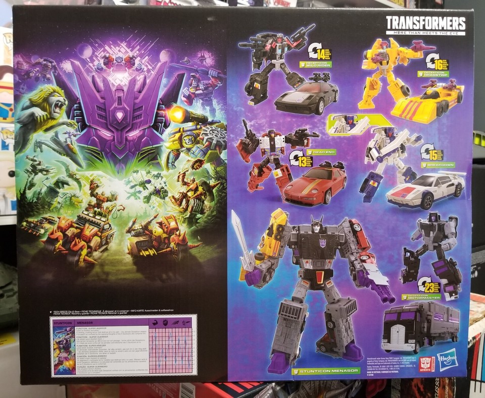 Hasbro Transformers Legacy Evolution Stunticon Menasor Combiner Gift ...