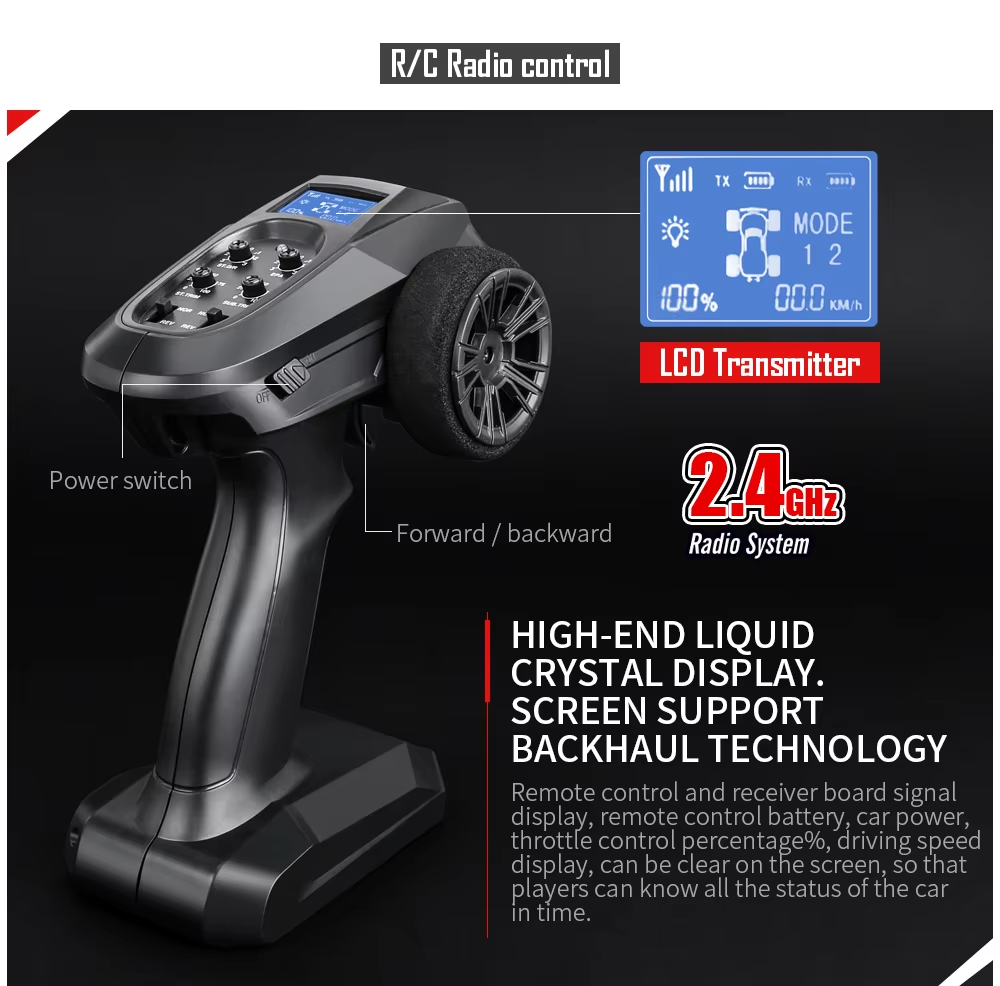 RAPTOR N518 4WD 1/8 SCALE 100KMH BIG FOOT BRUSHLESS BASHER RC TRUCK RTR ...