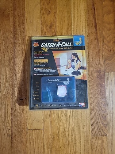 Catch-A-Call Telephone Line Sharing Device Phone Fax & Internet Vintage ...