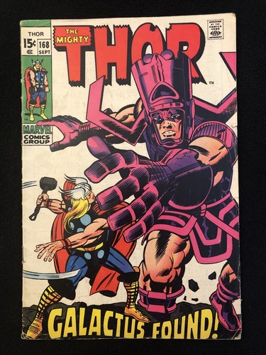 THOR 168 2.5 MARVEL 1969 GALACTUS FOUND BE | eBay