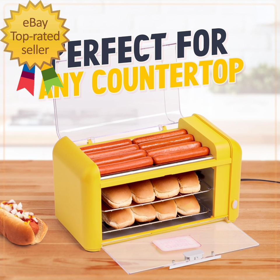 Oscar Mayer Extra Large Countertop 8 Hot Dog Roller and Bun Toaster Oven - Stain | eBay