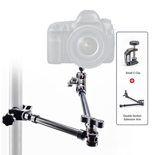 Camera Mount Adjustable Arm 530mm Double Sections Extension Metal ...