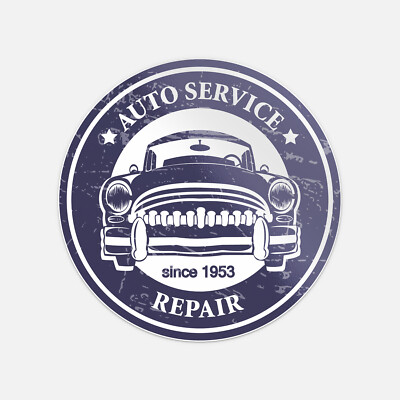 Grunge Rubber Stamp Auto Service Vinyl Sticker Decal | eBay