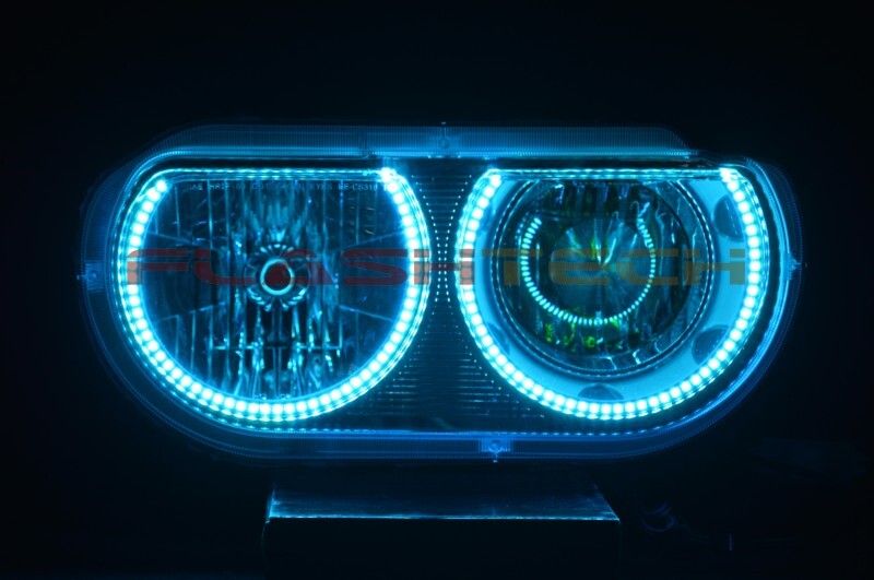 RGB Multi Color WIFI Headlight Halo kit for Dodge Challenger 08-14 | eBay