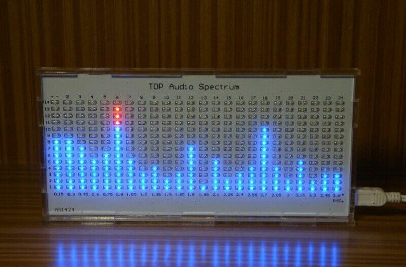 AS1424 Professional LED Music Audio Spectrum Display Analyzer Sound ...