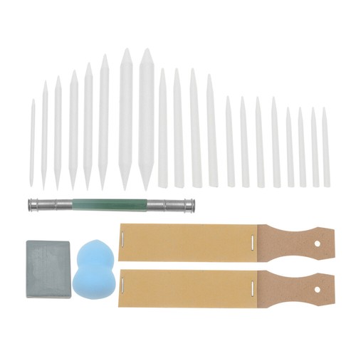 25 PCS/Set Drawing Tools Sketching Supplies Art Charcoal Erasable ...