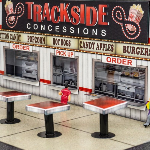 1/64 Trackside Diner Photo Real Scale Kit Hotwheels Scenery Track ...