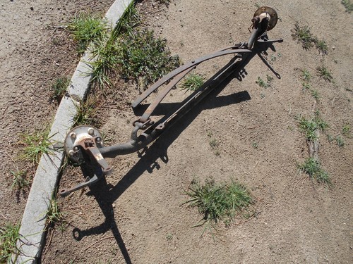 WILLYS FRONT AXLE (modified) w spindles n spring HOT ROD GASSER ...