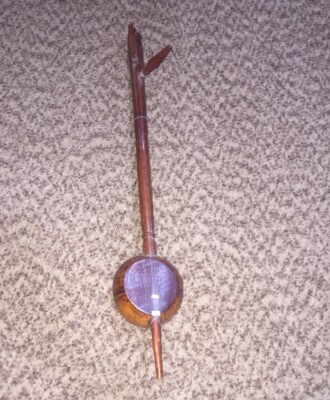 Vintage Thailand Ethnic Handmade Coconut Shell String Fiddle Instrument ...