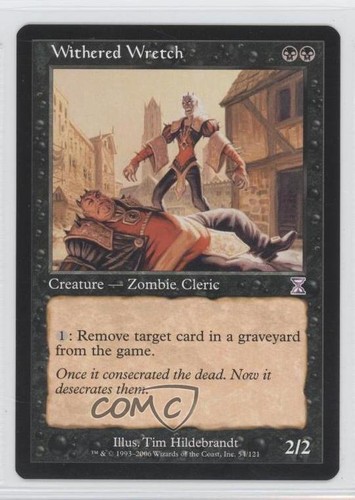 2006 Magic: The Gathering - Time Spiral Timeshifted Withered Wretch #54 ...