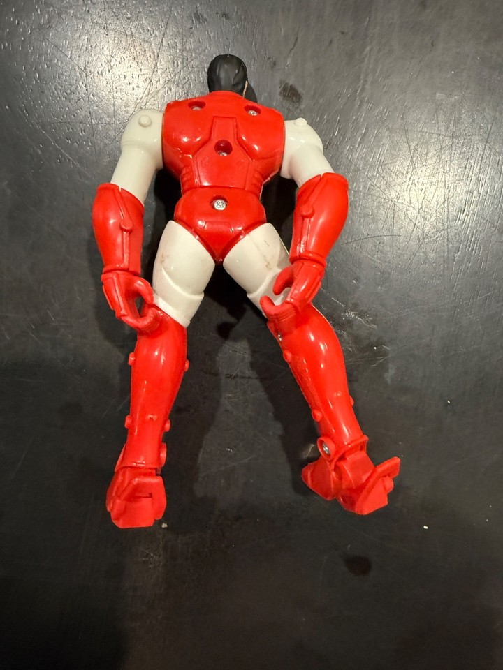 Vintage Articulated 5.5” Action Figure Red White Black Incomplete ...