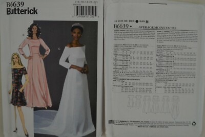 Butterick 6639 - Misses' Dress, Formal Dress, Wedding Dress. | eBay