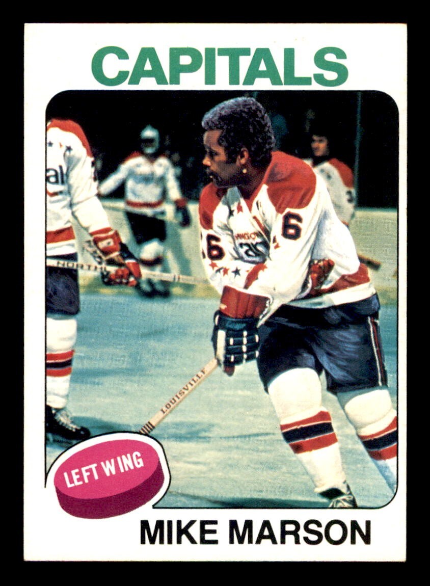1975 Topps Hockey #43 Mike Marson NM *d2 | eBay