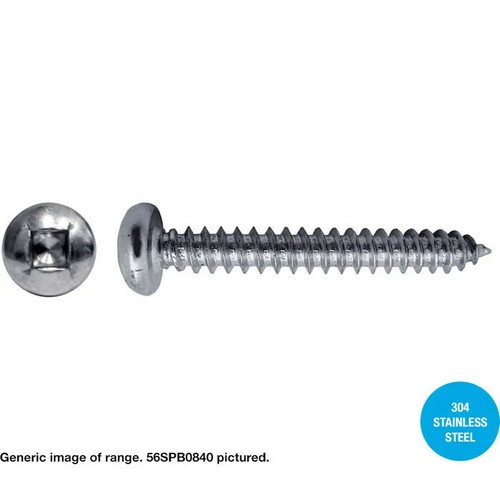 Self Tapping Screw 6g x 25mm Pan Head Stainless Steel - Box of 200 ...