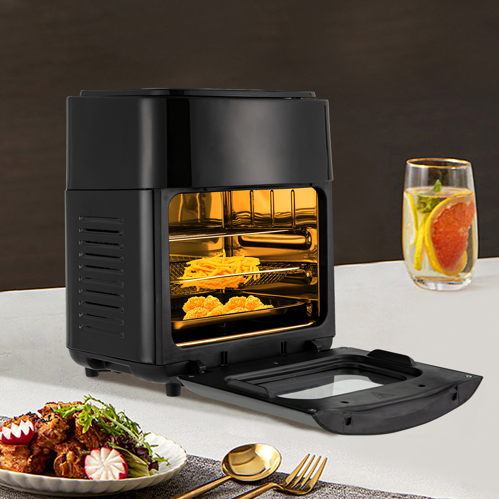 15L Air Fryer Oven Instant Pot Smart Air Fryer Cooker 360° Heating ...