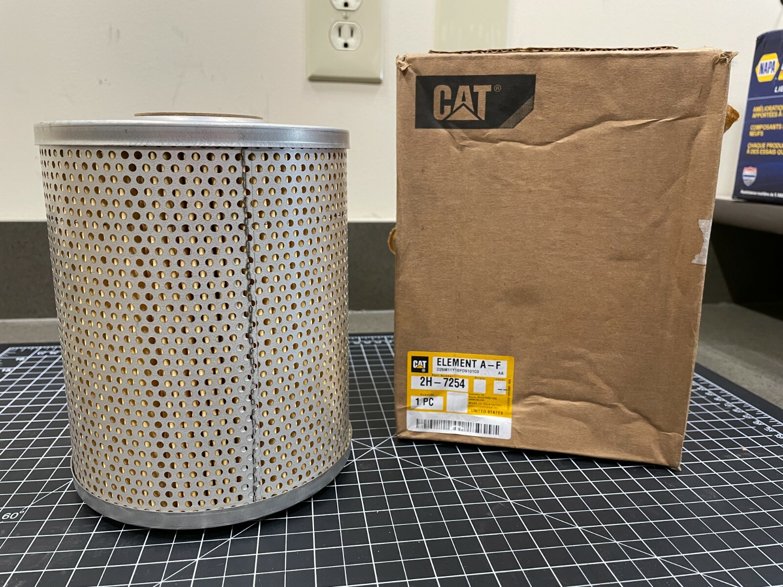 Caterpillar Cat Fuel Filter Element A-F 2H-7254 Made in USA | eBay