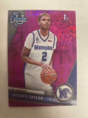 2023-24 Bowman Chrome University Fuchsia Mini-Diamond #53 Javonte ...