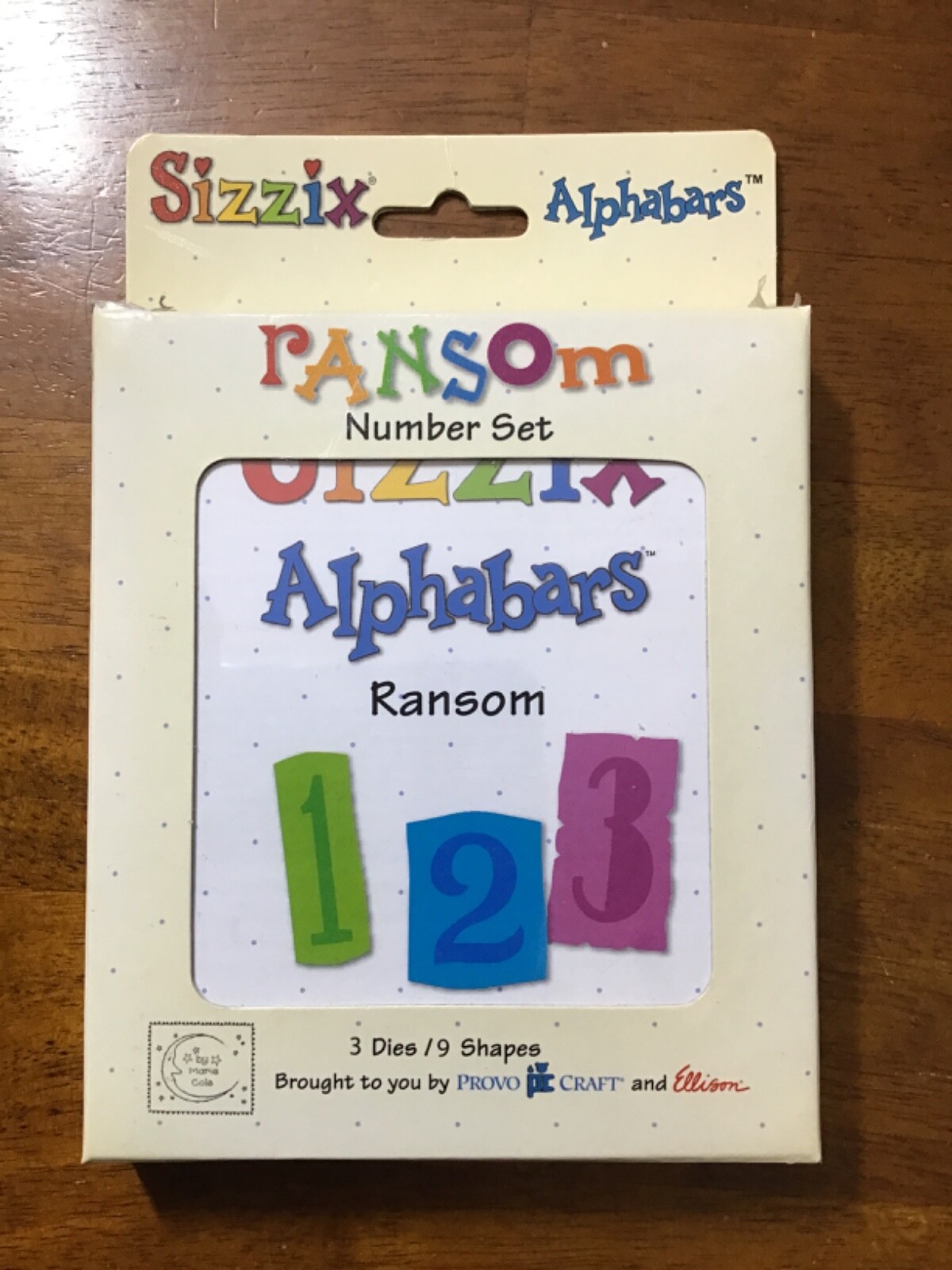 Ransom Number Sizzix Die Set 38-1089 Alphabars 3 Dies & 9 Shapes ...