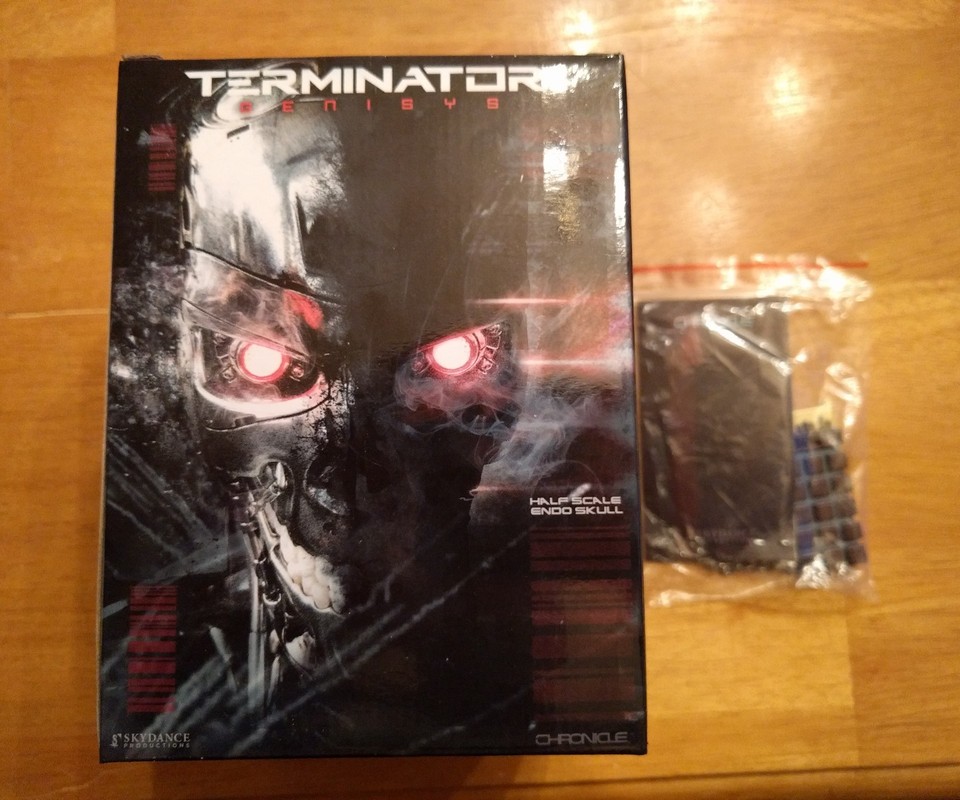 Terminator Genisys Half Scale Endo Skull &Brain chip - Loot Crate ...