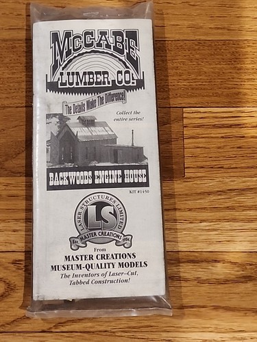 Laser Structures ho scale train McCabe Lumber Co kit Engine House | eBay