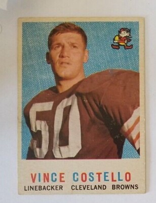 VINCE COSTELLO 1959 TOPPS CARD # 158 CLEVELAND BROWNS | eBay