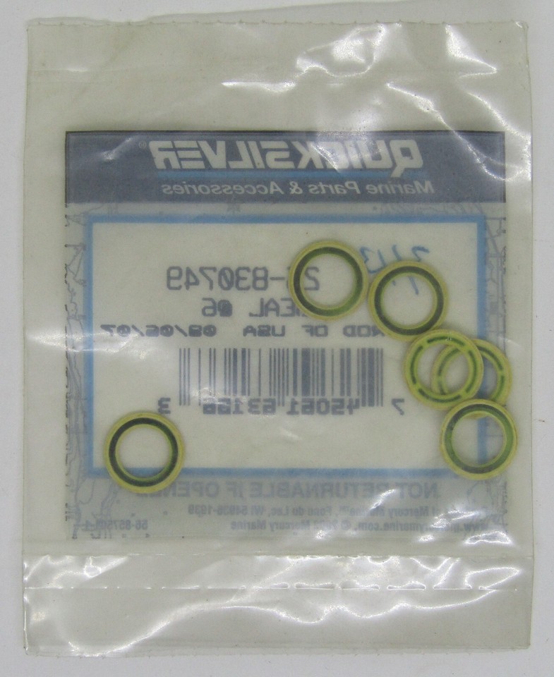 New Quicksilver Mercury Marine OEM Seal Part No. 26-830749 Sold ...
