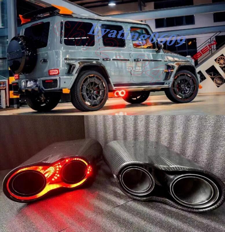 For Benz G Wagon W463A W464 G900 rocket style Carbon Fiber Luminous ...
