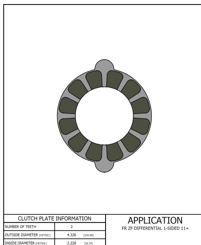 New Replacement ZF 9.25 LSD Clutch Pack Kit Fits Dodge Ram 1500 2011-21 ...