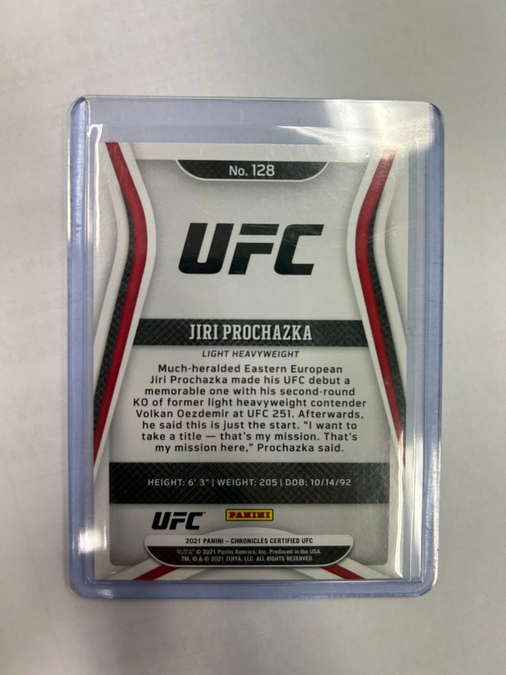 2021-22 Panini Chronicles Certified UFC JIRI PROCHAZKA Tmall RC #128 | eBay