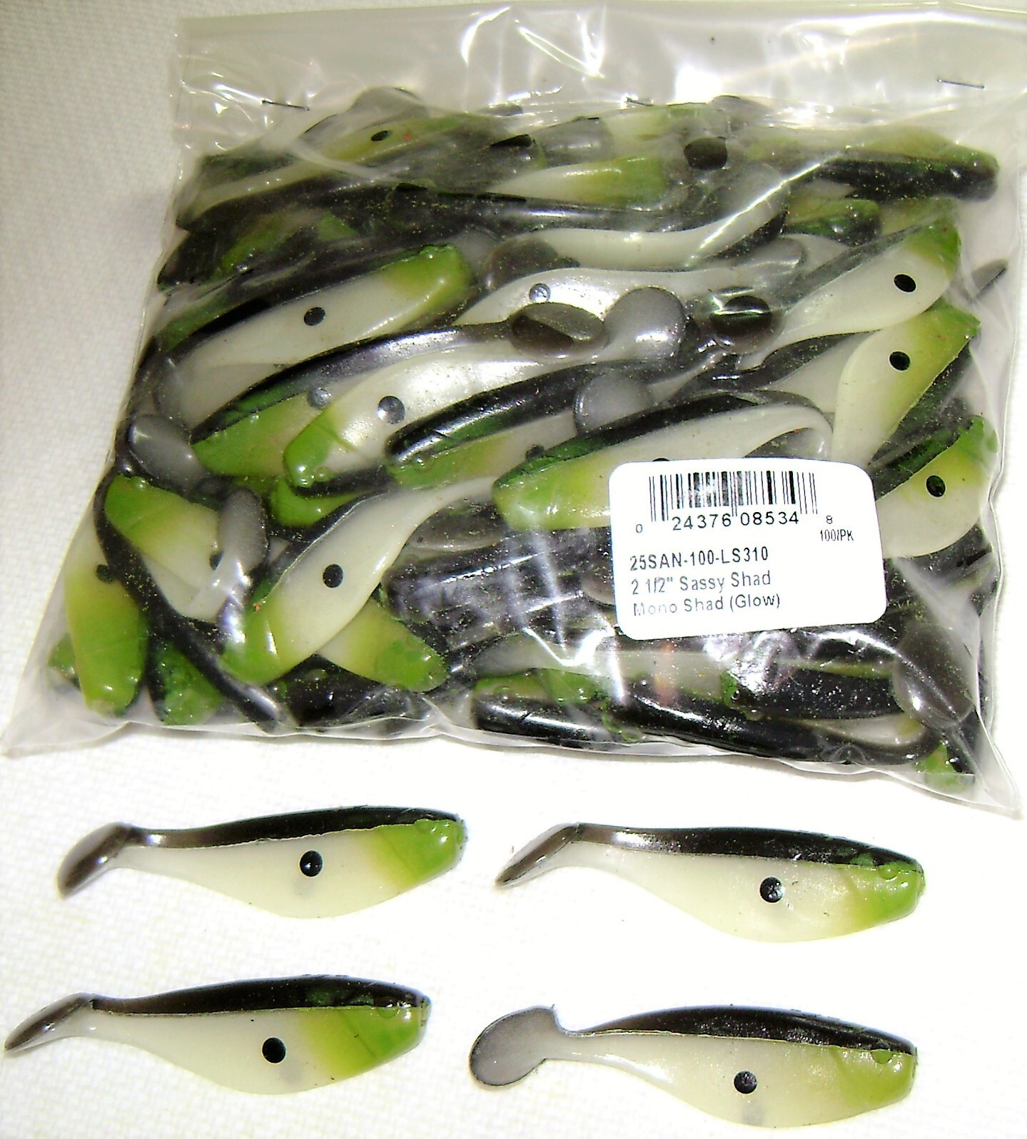 400 MISTER TWISTER NATURE SASSY SHAD LURES FIRETIGER MONO SHAD CHART ...